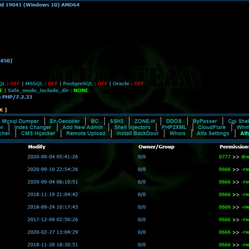 PHP Shell, Alfa Shell, b374k Shell, IndoXploit Shell, ASPX Shell ...