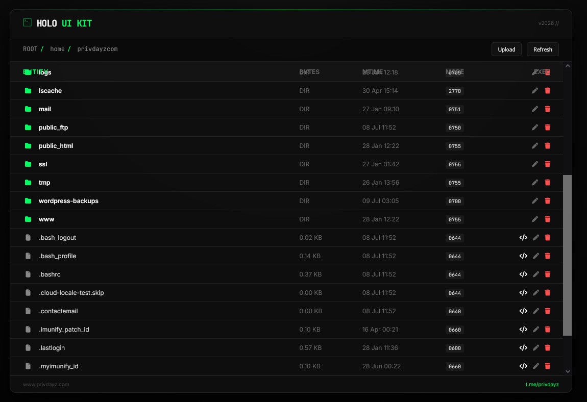 HOLO Shell (Hidden JS Mini Backdoor) - privdayz.com